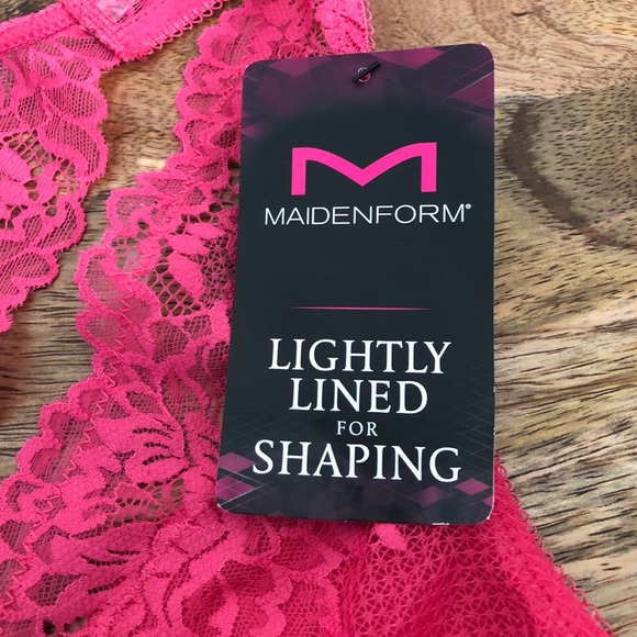 Maidenform | Intimates & Sleepwear | Maidenform Lace Tback Bikini Pink ...